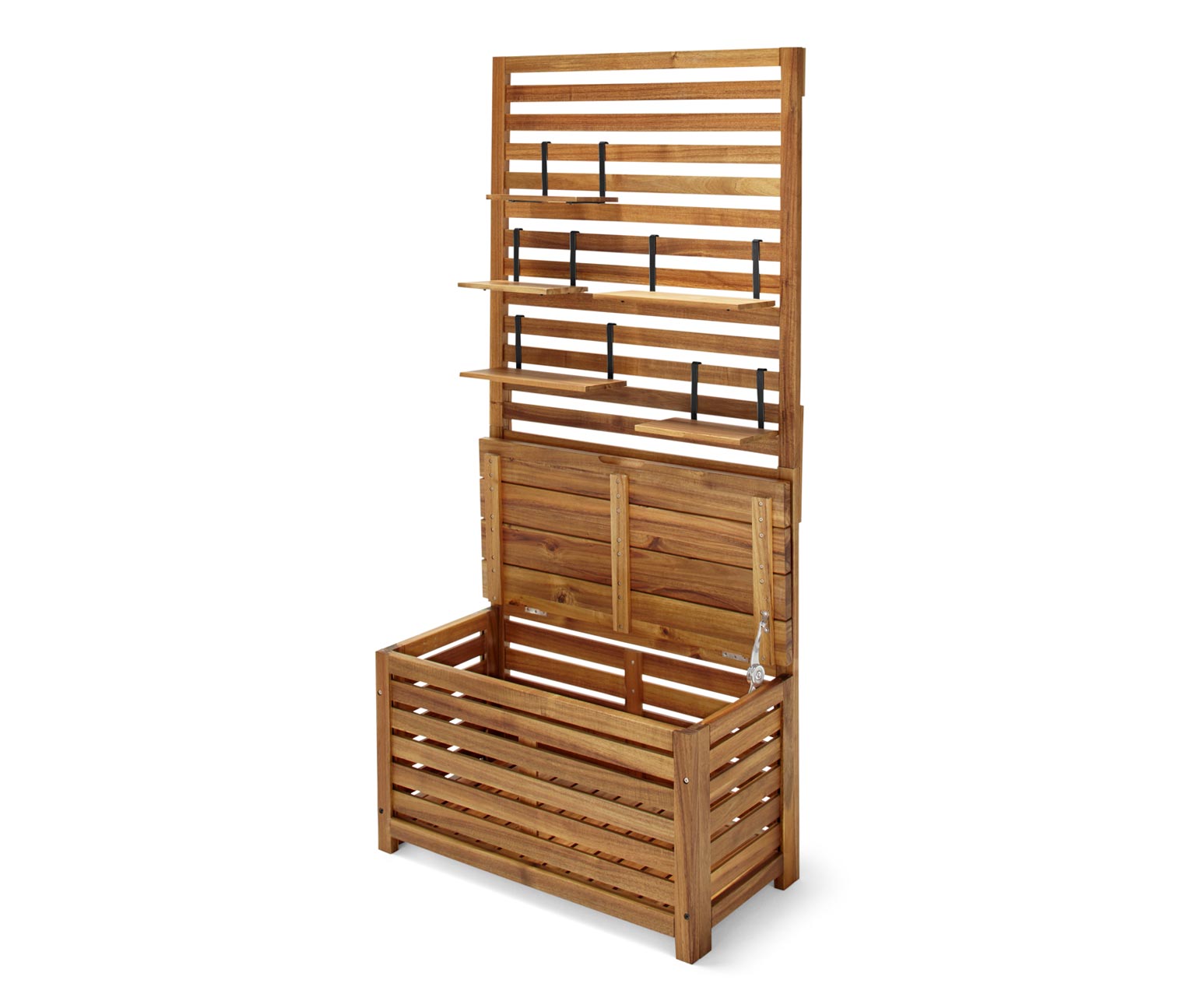Drewniana skrzynia balkonowa z p 243 kami 366146 w Tchibo